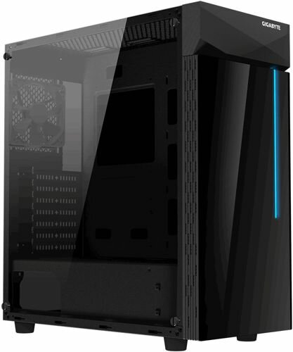 Компьютерный корпус GIGABYTE C200 GLASS (GB-C200G) черный - Mid-Tower, Micro-ATX, Mini-ITX, Standard-ATX, USB 3.2 Gen1 Type-A