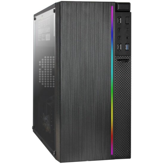 Корпус с блоком питания Exegate mEVO-9301-EVO800, черный (EX296070RUS)