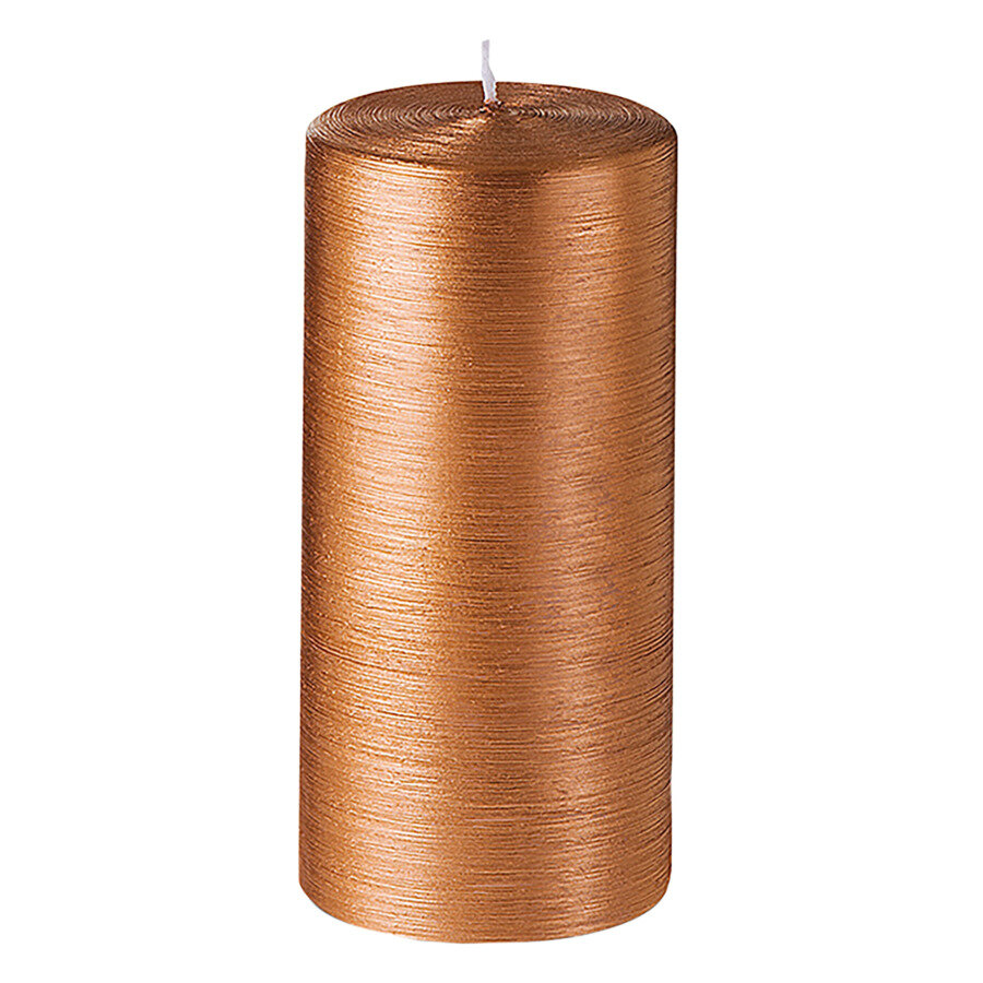 Свеча интерьерная Bougies La Francaise Цилиндр 7х7х15 см, медная, премиум качество