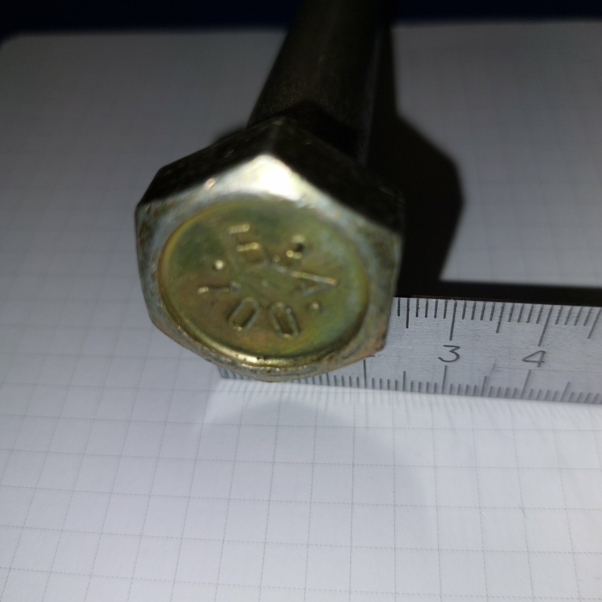 Болт 16*120 высокопрочный. длина резьбы 40мм. шаг1,5 анадированный