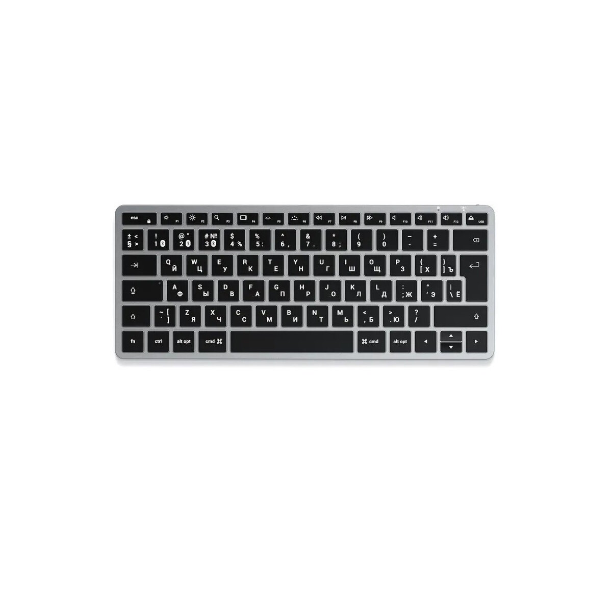 Клавиатура Satechi Slim X1 Bluetooth Backlit Keyboard, Bluetooth, grey