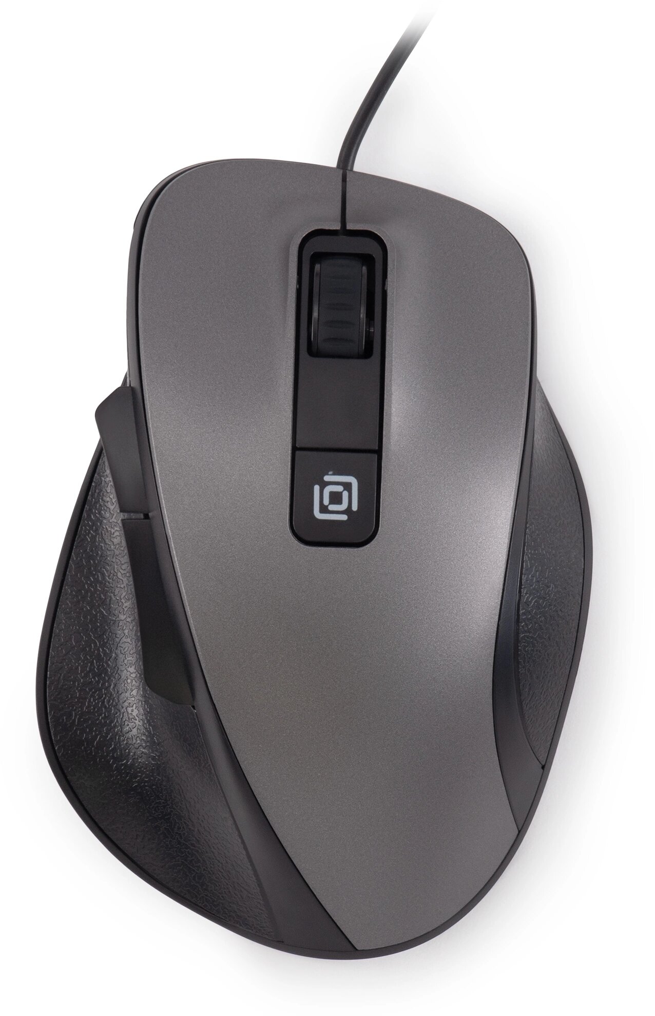 Мышь Оклик 504M черный/серый оптическая 3600dpi silent USB 6but (2004741)