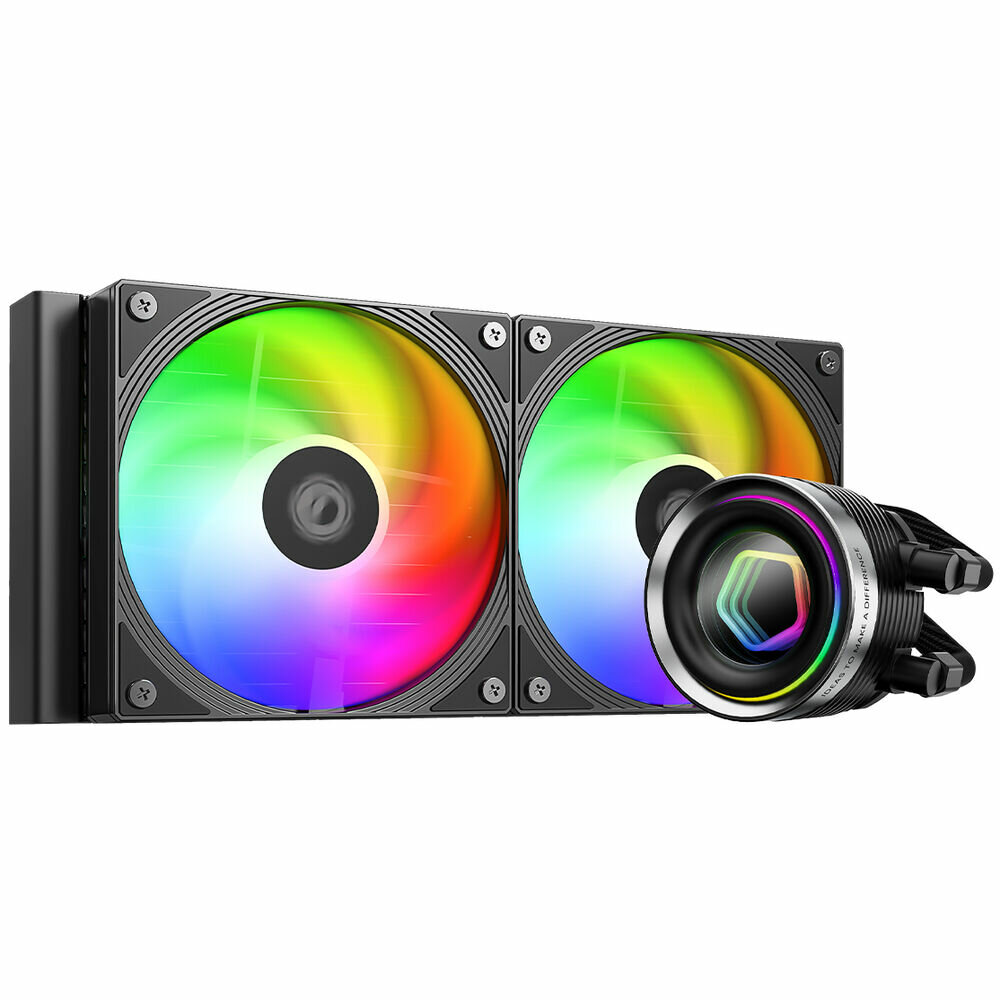 Система водяного охлаждения ID-Cooling FX240 Infinity ARGB Black 1150/1155/S1156/1151/1200/1700/1851, AM4/AM5