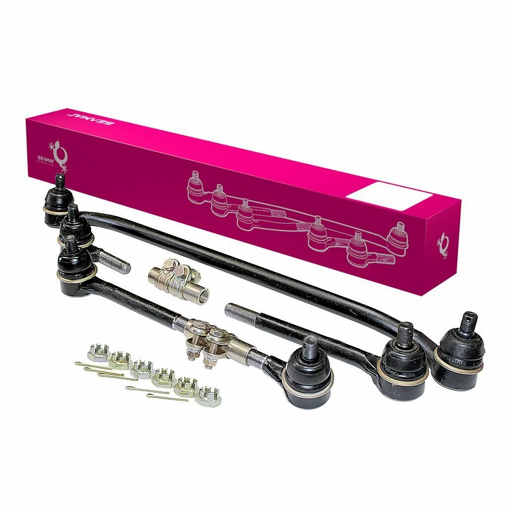 Комплект тяг рулевой трапеции "Оригинал"с крепежом BELMAG BM0111 для ВАЗ 2121, 2131