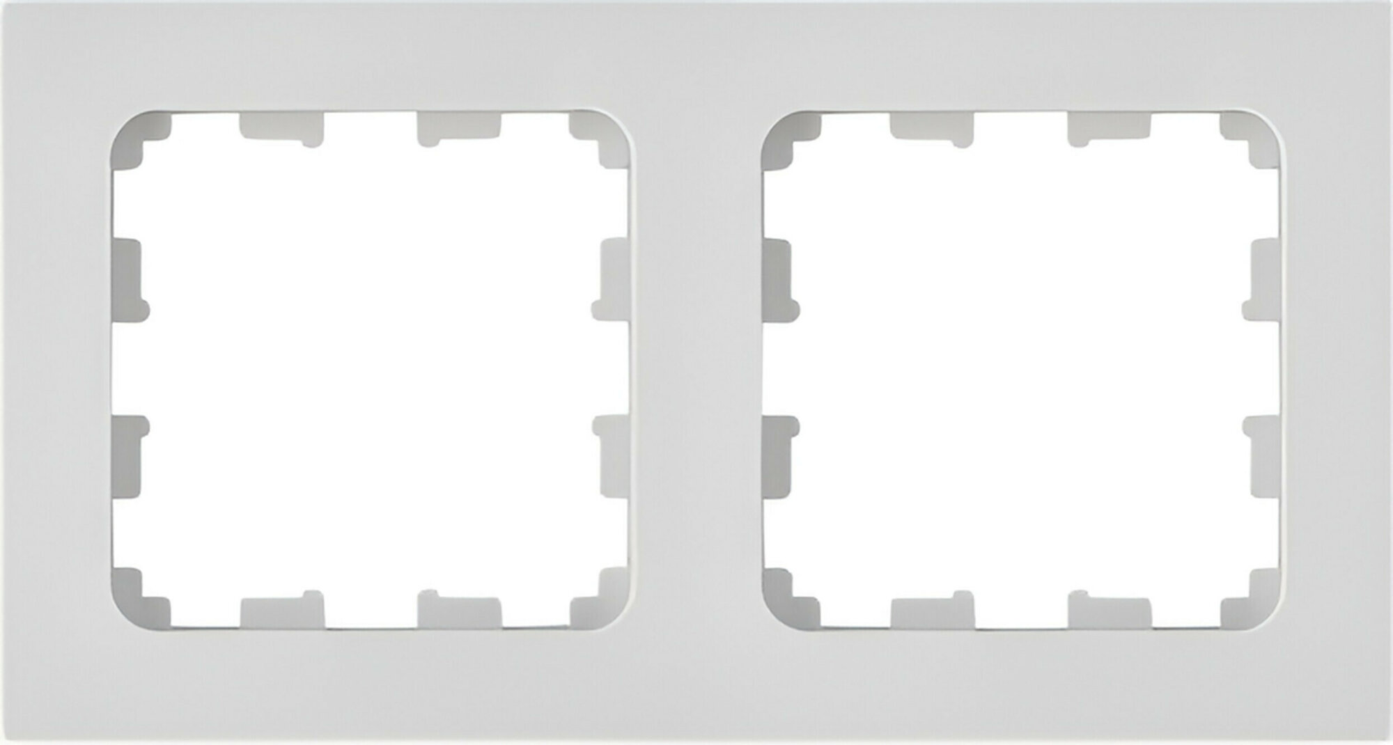 Рамка 2-местная Astrum, цвет белый BYLECTRICA (юлиг.735212.572)