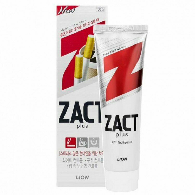 Lion Паста зубная отбеливающая Zact, 150 гр