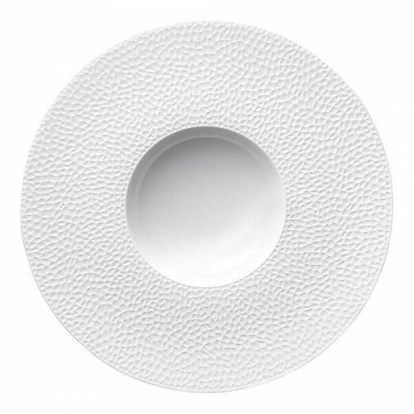Тарелка Gourmet 28 см 100 мл белая фарфор, COLLECTION L FRAGMENT, GUY DEGRENNE