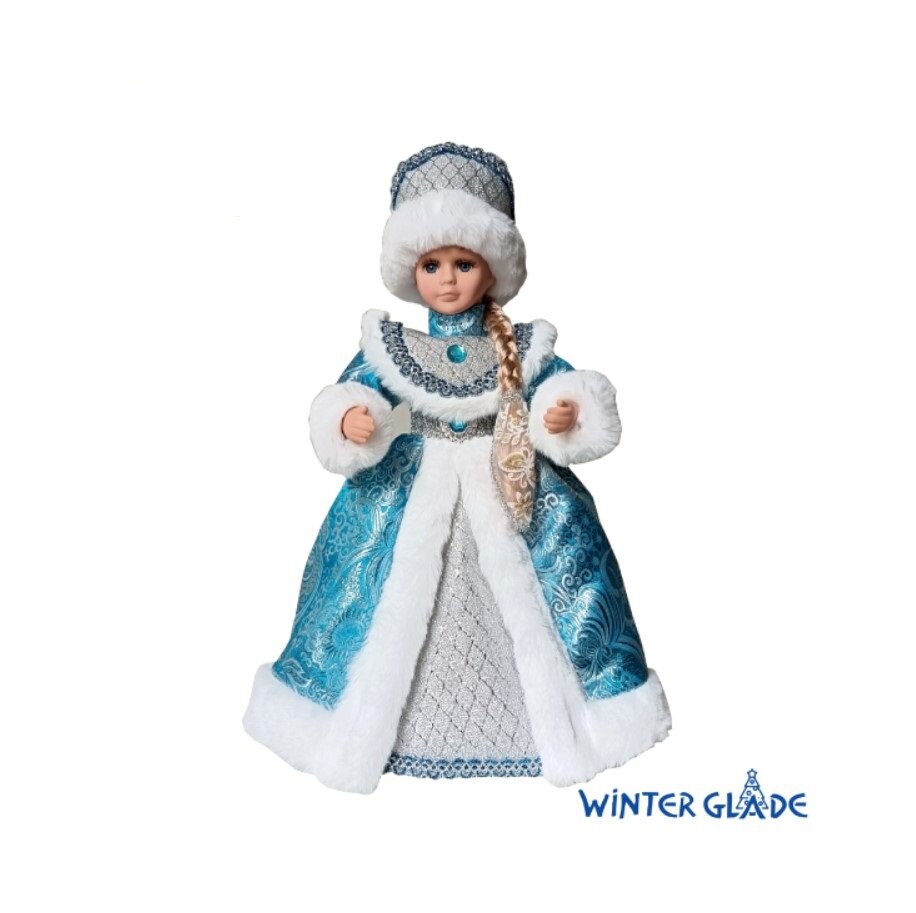 Фигурка Снегурочка 20х12х40см (голубой/серебряный) KSI-MS0640