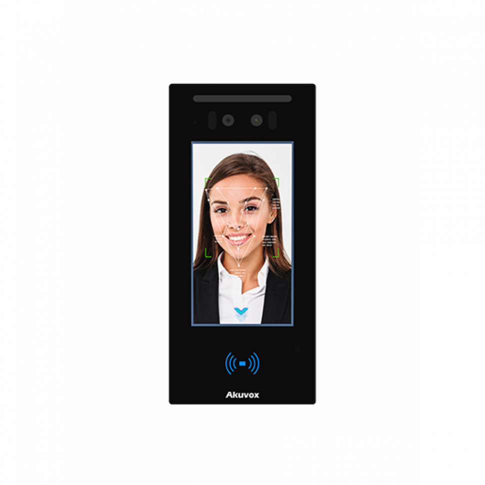 Akuvox E16C многоабонентская вызывная IP панель с биометрическим доступом к SIP-видеодомофону
