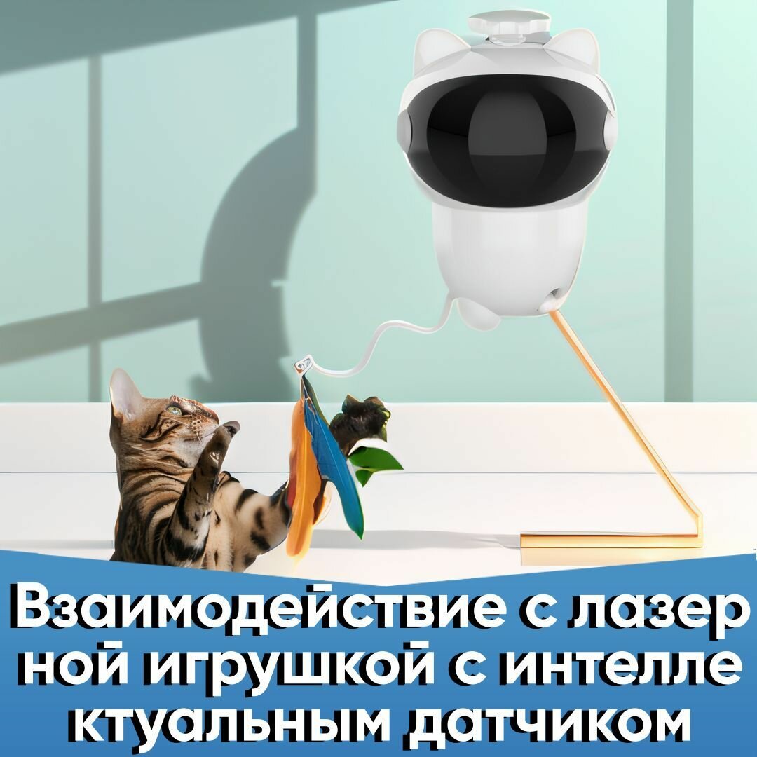 Взаимодействие с лазерной игрушкой Smart sensor cat