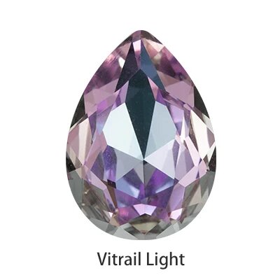 Хрустальные стразы YICHUAN гелиотроп 13x18 мм Фиолетовый, 10x14mm 10pcs, Vitrail Light