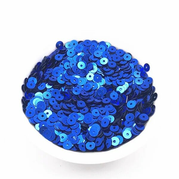 Блестки ПВХ Lucky Sewing 4 мм 5г Синий, Sapphire blue