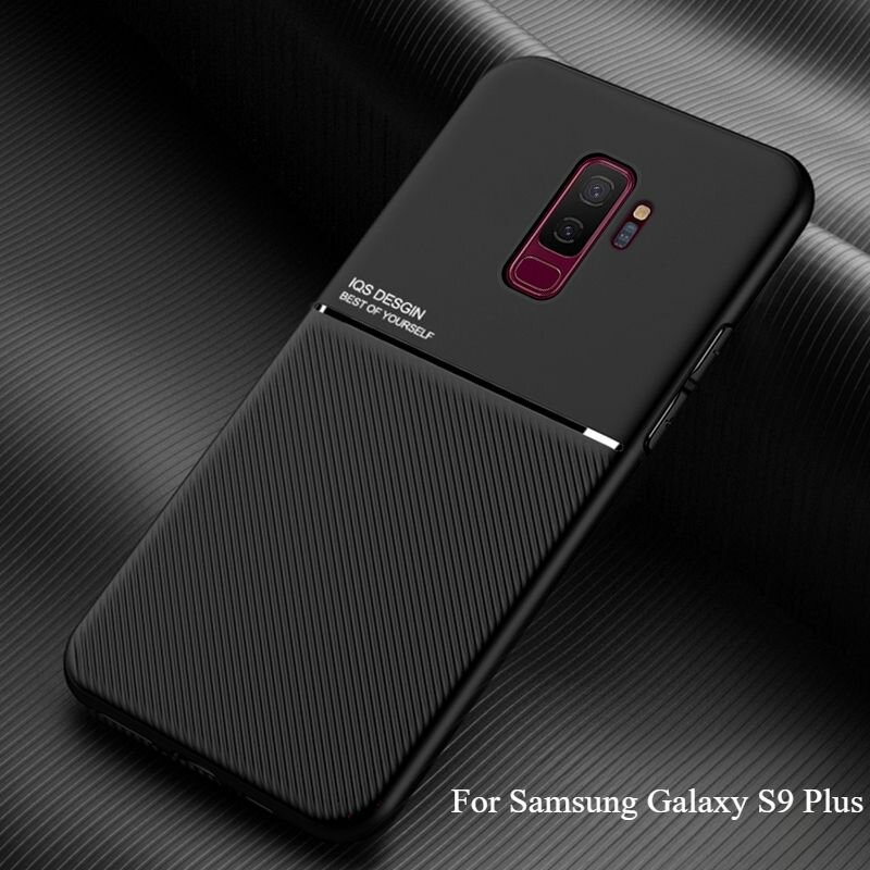 FASNYA Чехол из деловой кожи для Samsung Galaxy S9 Plus(Самсунг Галакси C9 Плюс) с магнитным автомобильным держателем, тонкий защитный чехол для смартфона