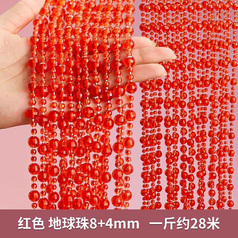 8+4 нити бусин, свадебная цепочка из бусин, хрустальная подвесная цепочка для потолка, занавес из бусин, украшение для свадебной сцены, нити бусин для рукоделия, производитель бусин.