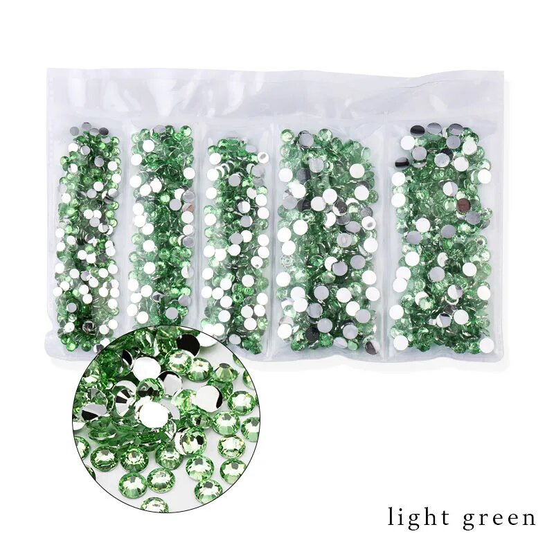 Стразы QIAO полимерные разноцветные 3-5 мм 2000 шт.