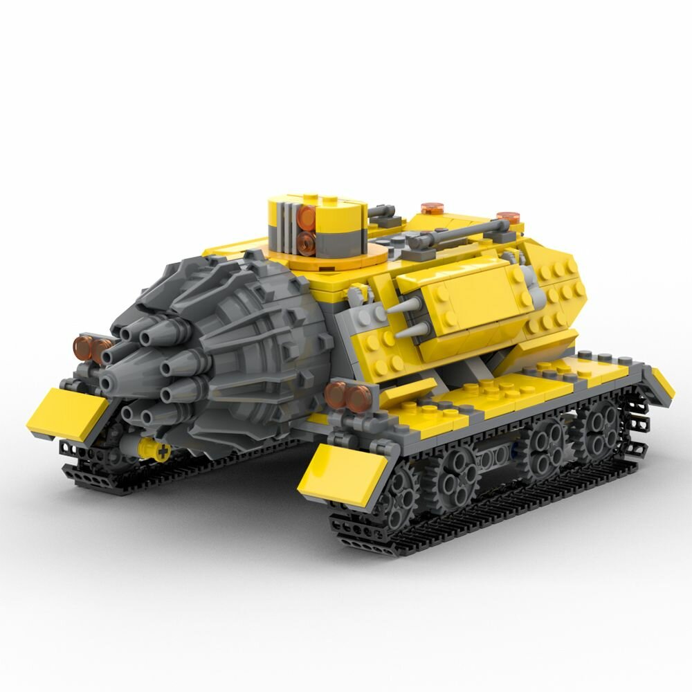 Игрушки из строительных блоков, MOC Deep Rock Transport Vehicle , Military Machinery Galactic Car, Кирпич подарок для детей