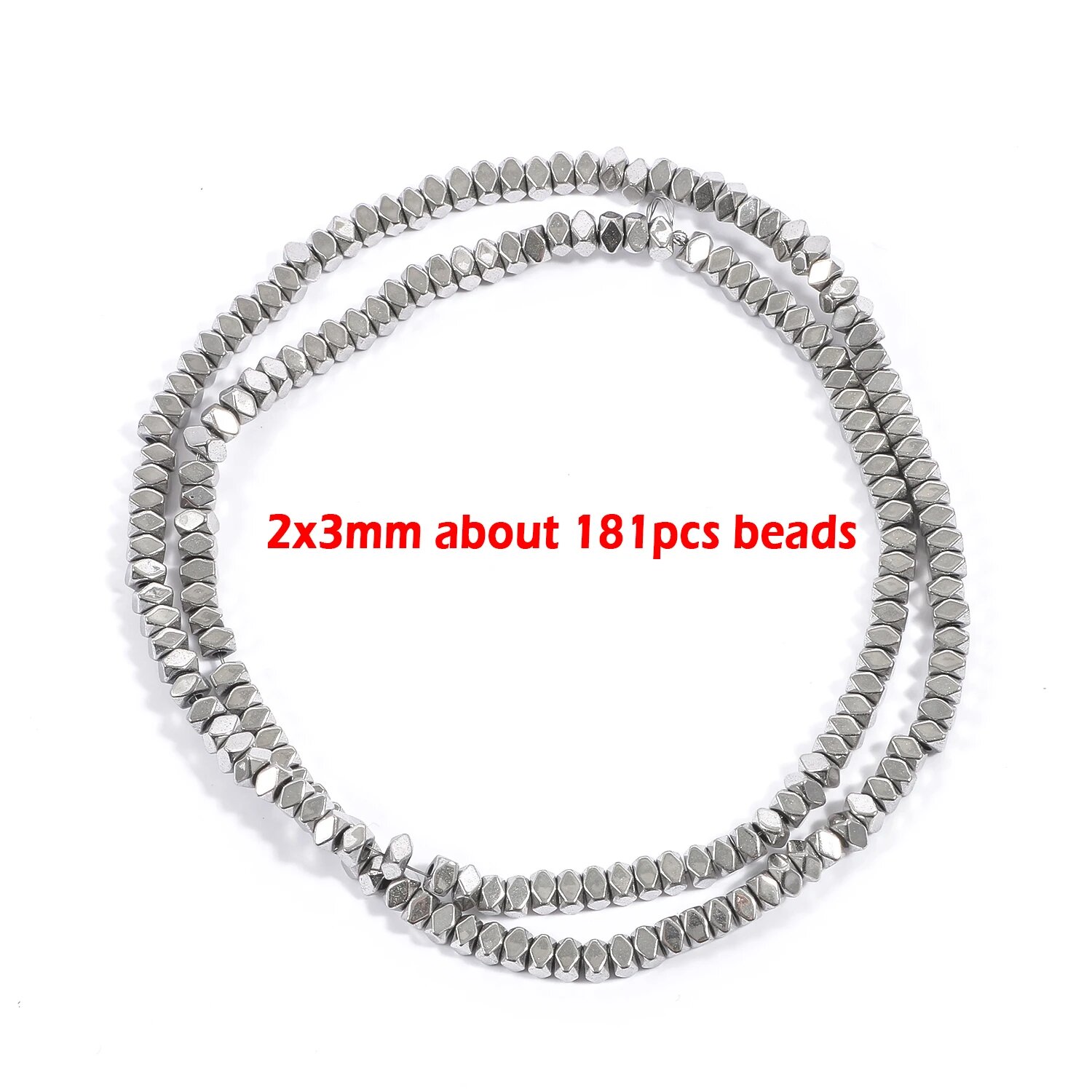 TANANTA Гематитовые бусины белые золото type23