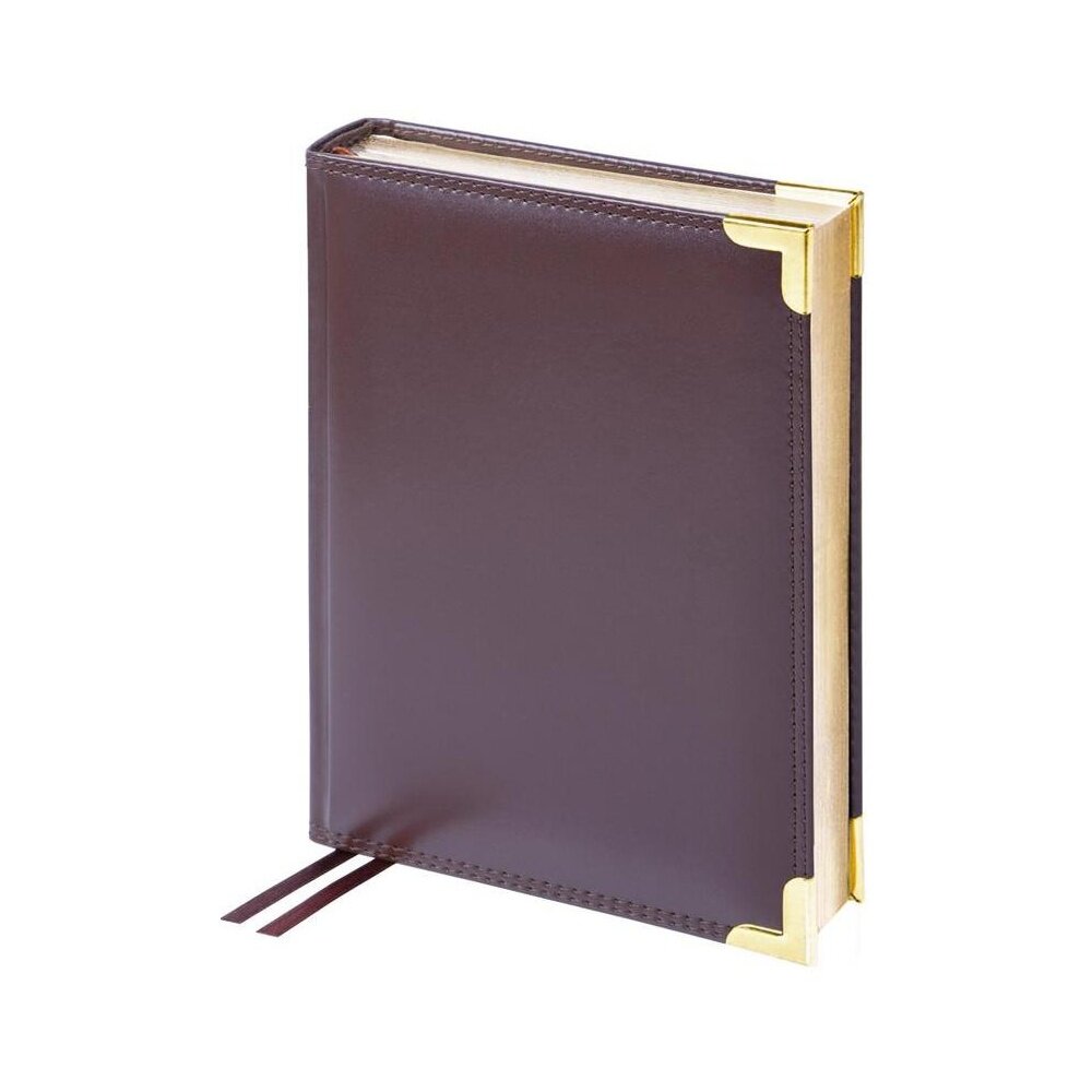 Delucci UD1_89602 Ежедневник недатированный, а6, 160л, кожа, delucci, гладкая кожа, коричневый, зол. срез