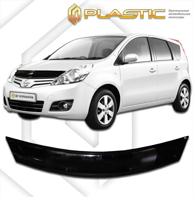Дефлектор капота Classic черный Nissan Note Год выпуска 2008-2012