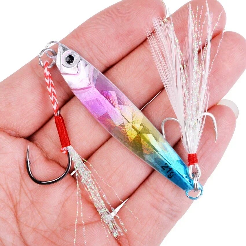 Джиг-ложка 21г, цвет C-with hooks, 4.7cm