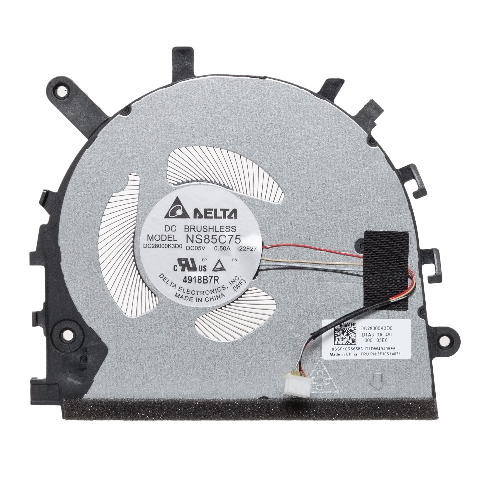 Кулер для ноутбука Lenovo IdeaPad Slim 3 14AMN8 / Lenovo IdeaPad Slim 3 14IAH8 / Lenovo IdeaPad Slim 3 14ABR8 / Lenovo IdeaPad Slim 3 14IRU8 / Lenovo IdeaPad Slim 3 14IRH8 / Lenovo IdeaPad Slim 3 14IAN8 / Lenovo IdeaPad Slim 3 14IRU9 - 4 pin