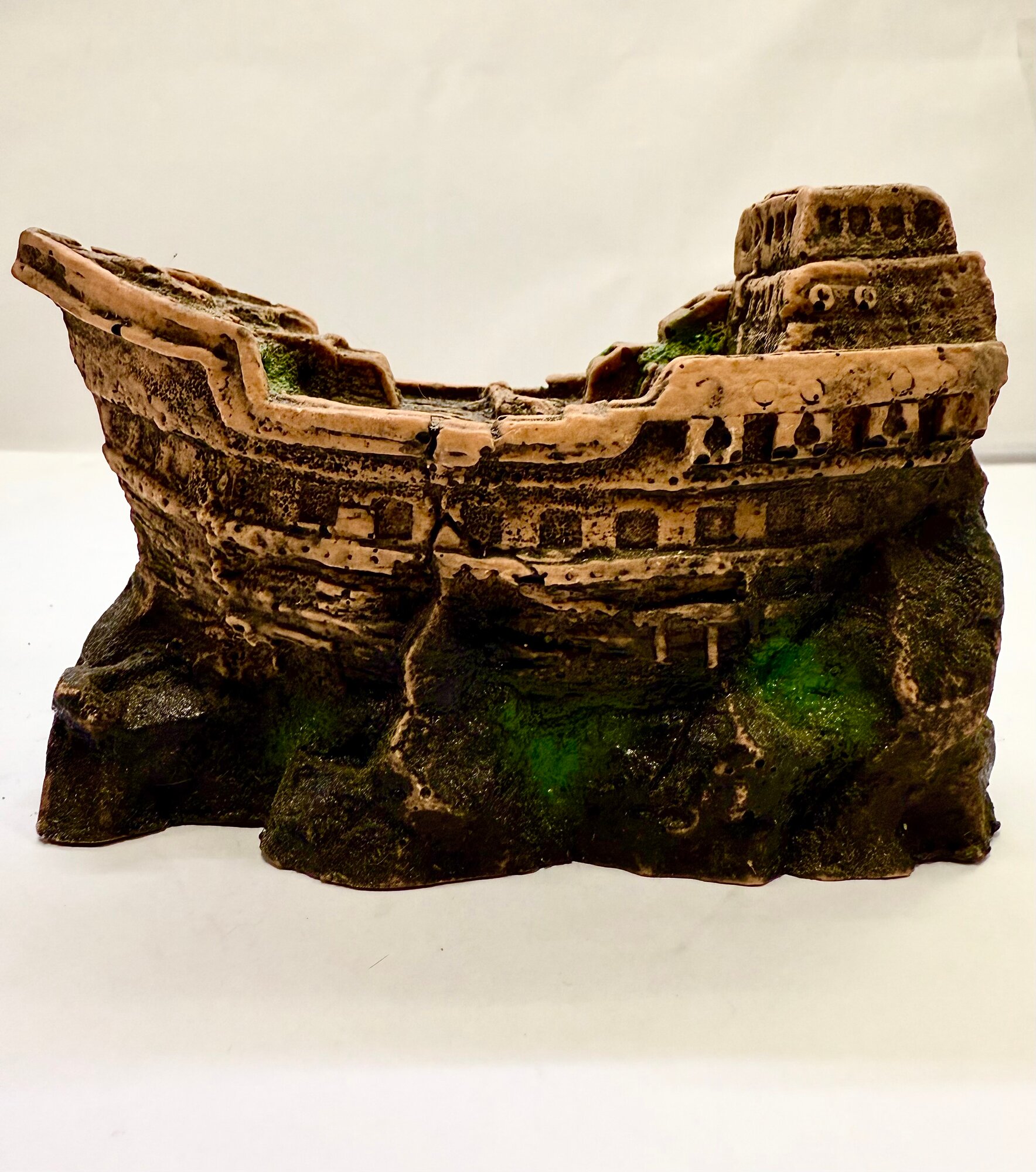 Грот для аквариума Малый корабль № 651 пластиковый, 13 х 6 х 9 см, DEKSI (1 шт)