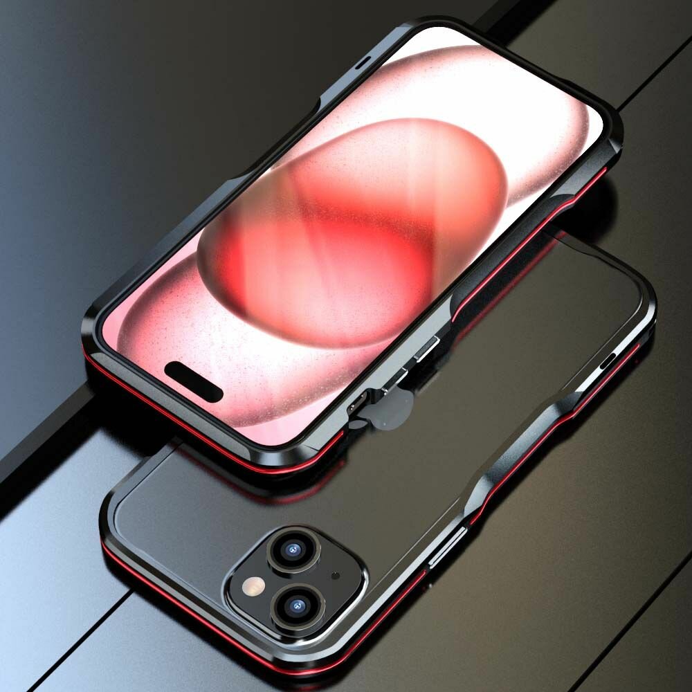 Металлический бампер корпус, совместимый с Apple iPhone 14 (Эпл Айфон 14), роскошный алюминиевый сплав