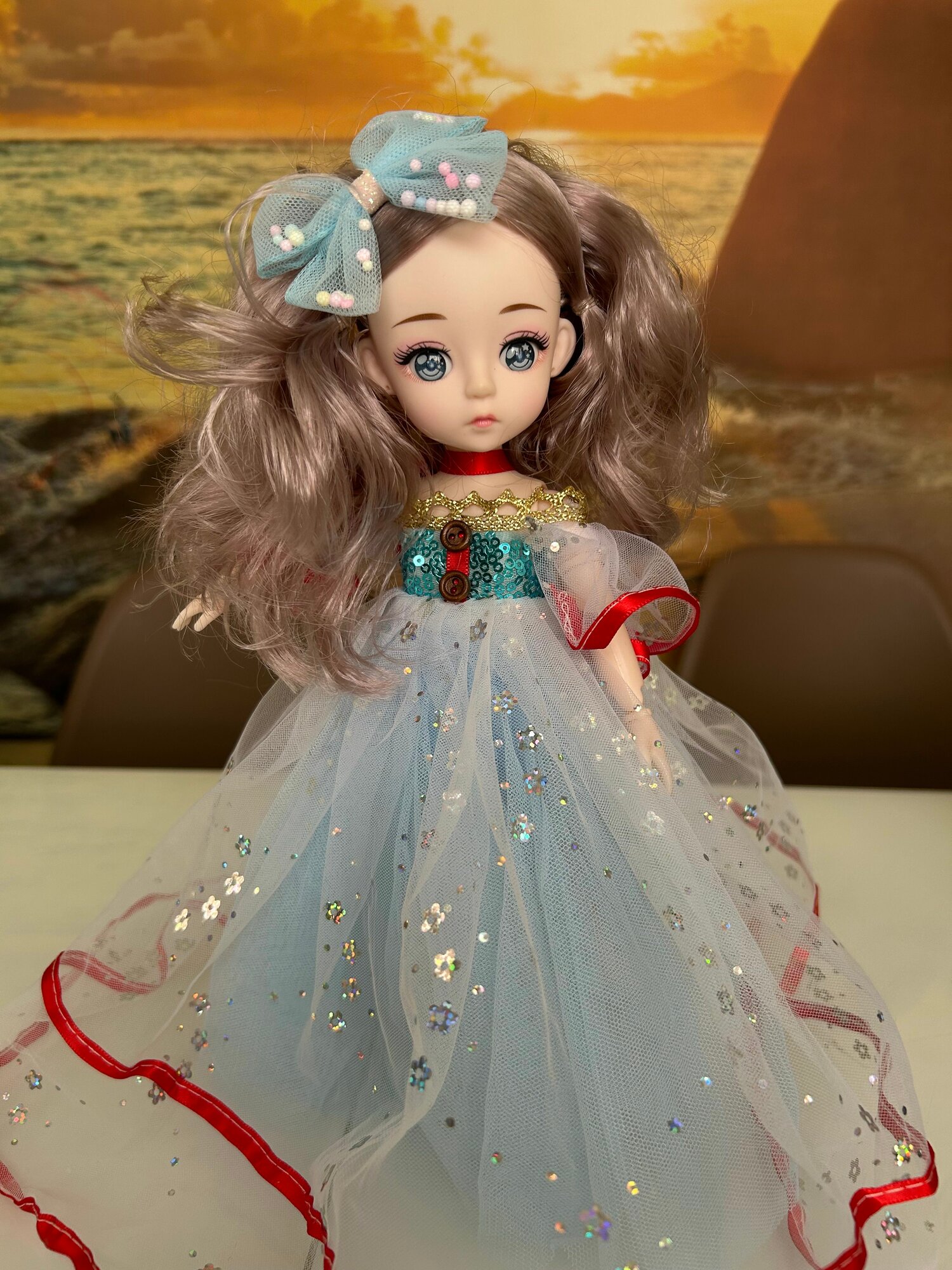 Кукла шарнирная Анна, рост 29см, (Без подарочной коробки)