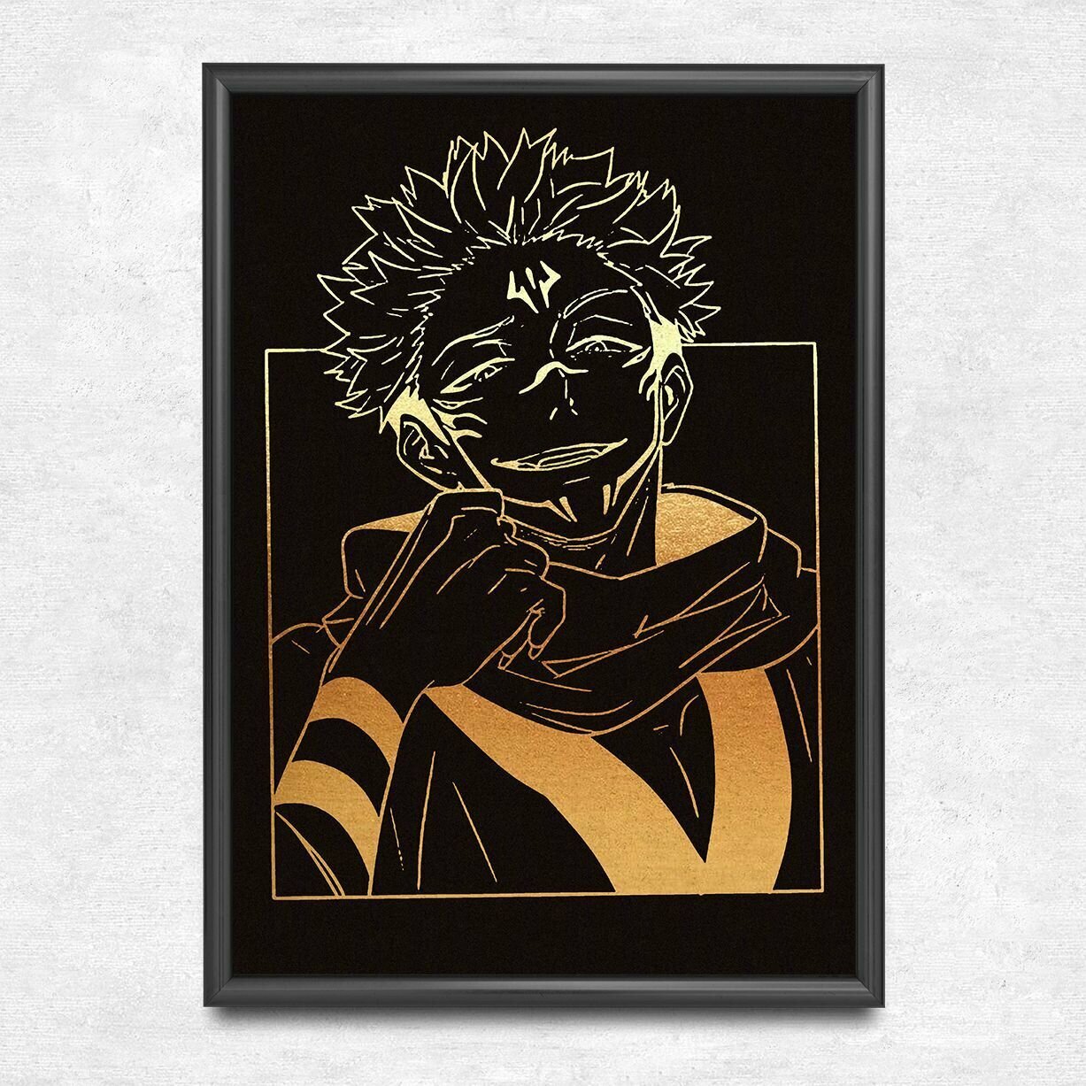 Постер на стену по аниме Магическая битва / Плакат интерьерный Sorcery Fight