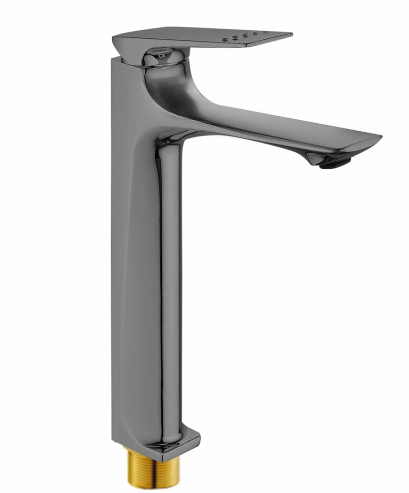 Высокий смеситель для раковины HANSEN H11020-P Графит, темно-серый