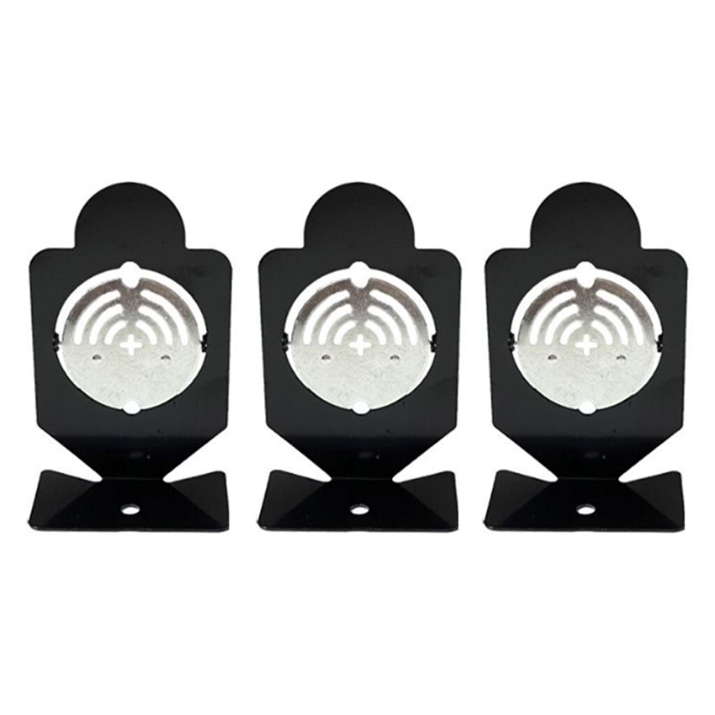 3шт Небольших Тренировочных Мишеней Портативные Вращающиеся Мишени Металлические Тренировочные Мишени Стрелялки Игровые Аксессуары