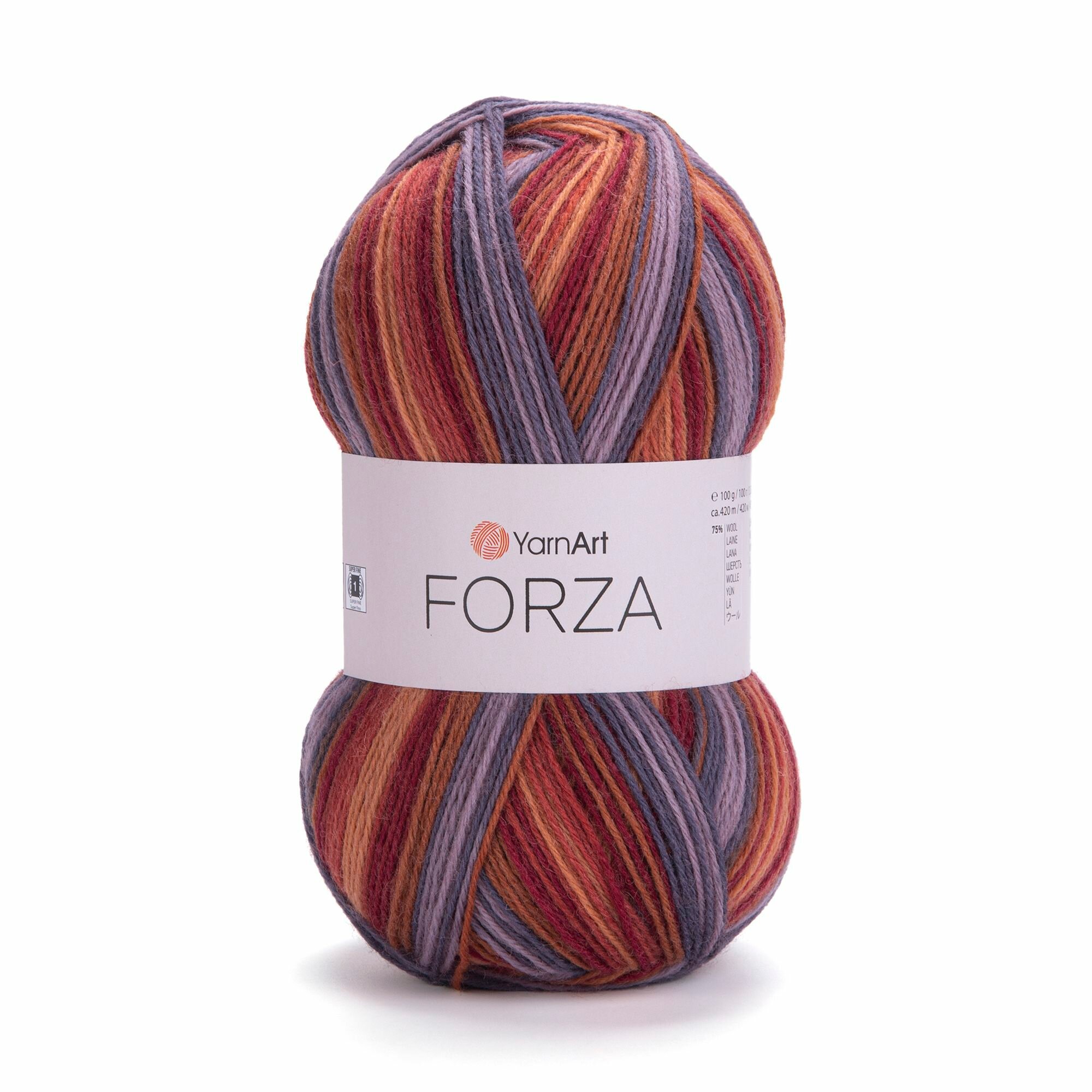 Пряжа YarnArt Forza цвет 2503 (2 мотка 100г/420м)