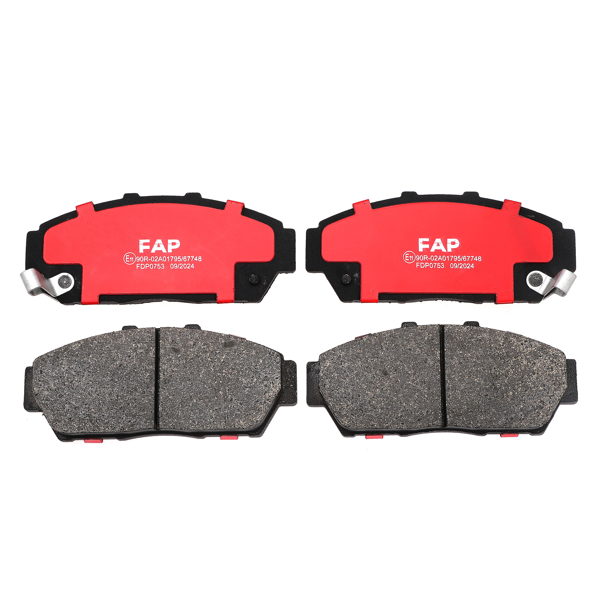 Передние тормозные колодки Хонда Интегра, Honda Integra; 45022ST7409, 45022ST7A01 керамические красные