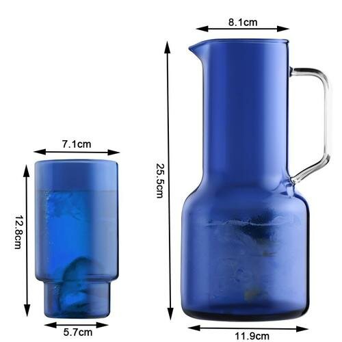 Скандинавский геометрический стеклянный чайник термостойкий горячий чайник большой объем сок чай со льдом стакан