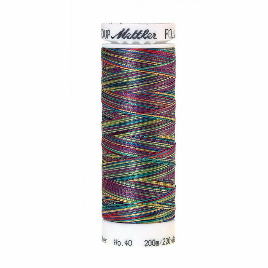 Нить для вышивания мультиколор, POLY SHEEN MULTI METTLER, 200 м 9916 Confetti