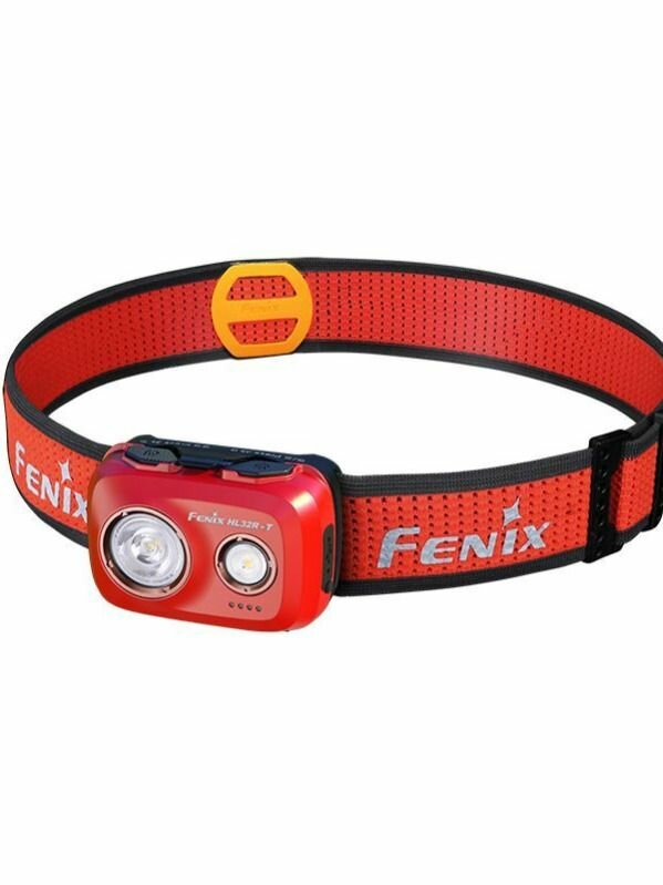 Налобный фонарь мощный светодиодный аккумуляторный Fenix HL32R-T 800 Lumen Red для трейлраннеров и альпинистов
