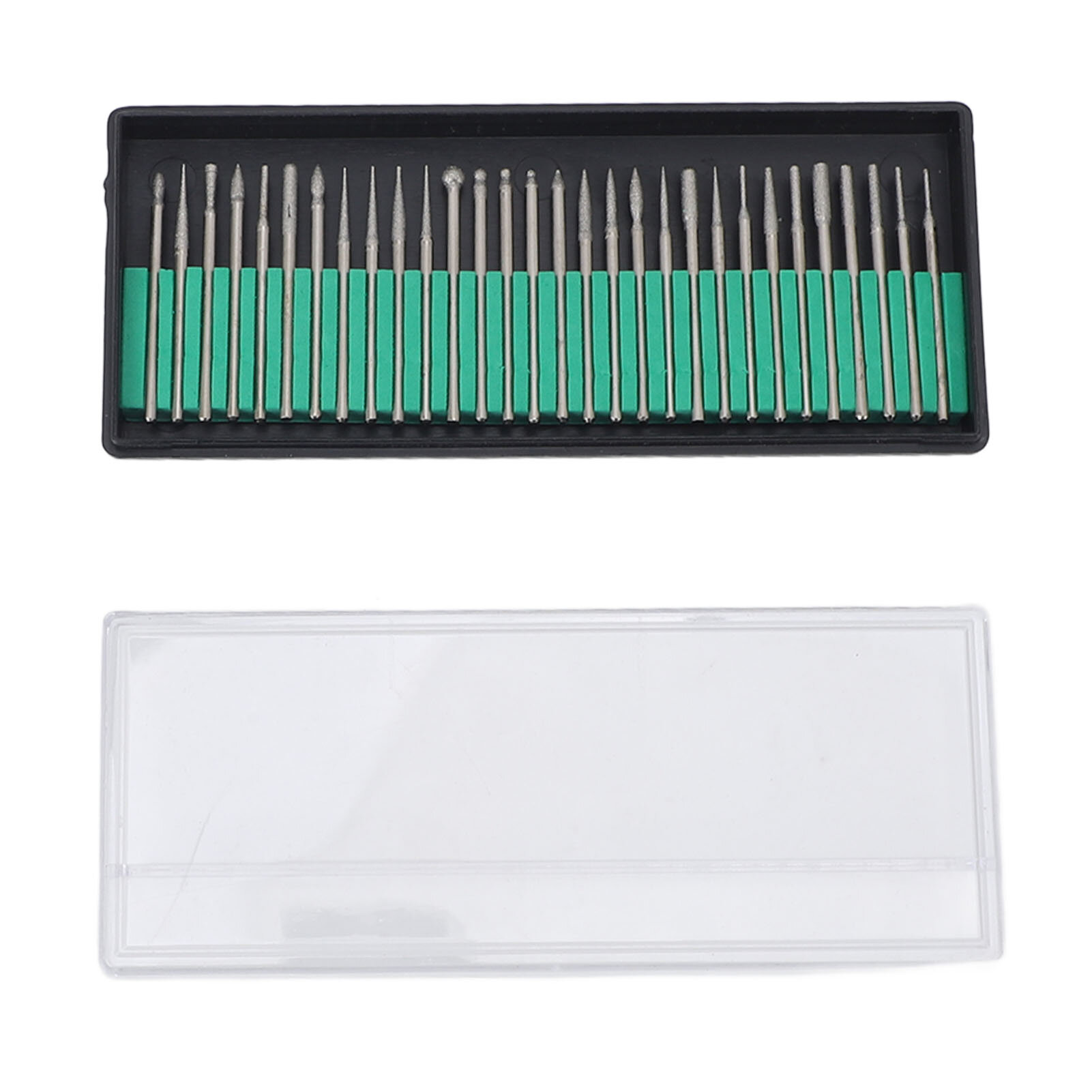 Набор из 30 алмазных боров, многофункциональных боров с алмазным покрытием для шлифования, резьбы, полировки