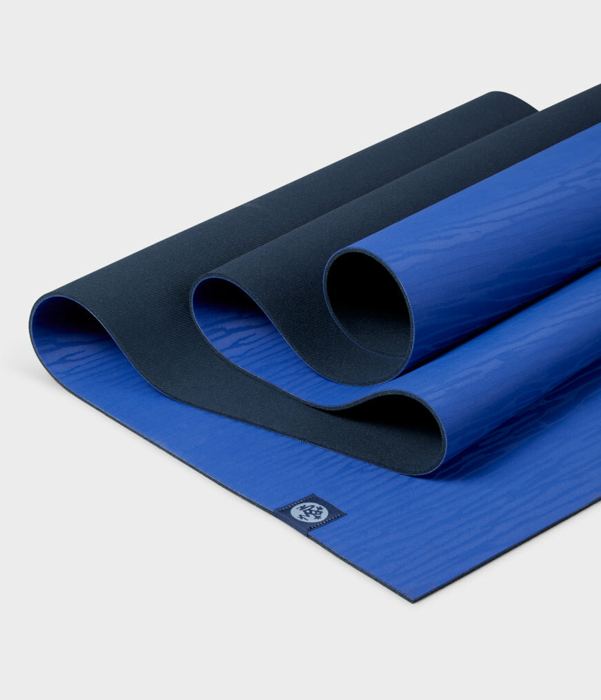 Каучуковый коврик для фитнеса и йоги Manduka eKO lite 3.0 180*61*0,4 см - Blue Toad Midnight