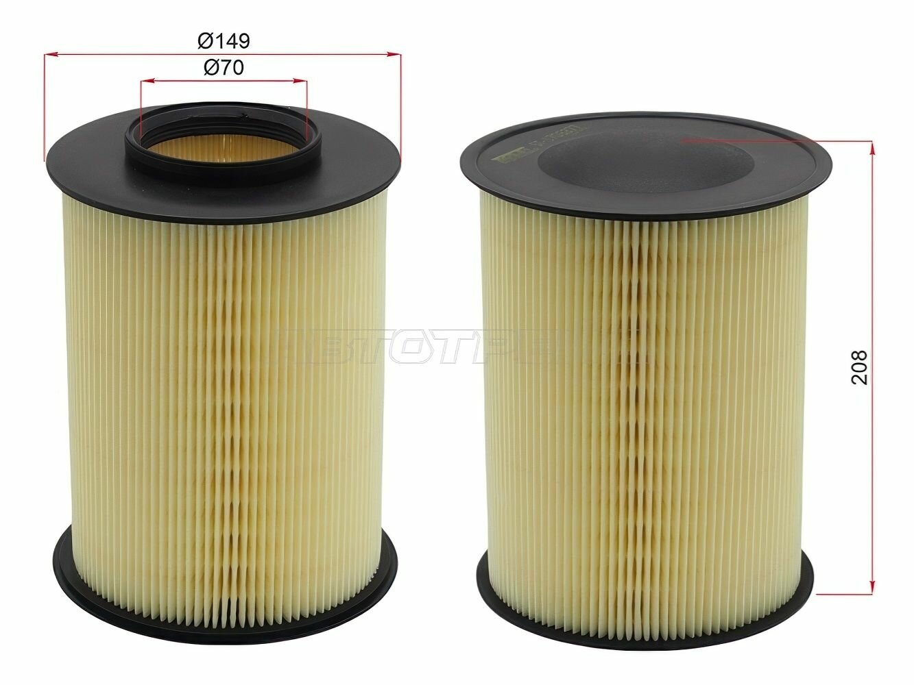 Фильтр воздушный, круглый для Форд Симакс, Фокус, Куга, Транзит, Мазда 3 арт ST1708877 SAT