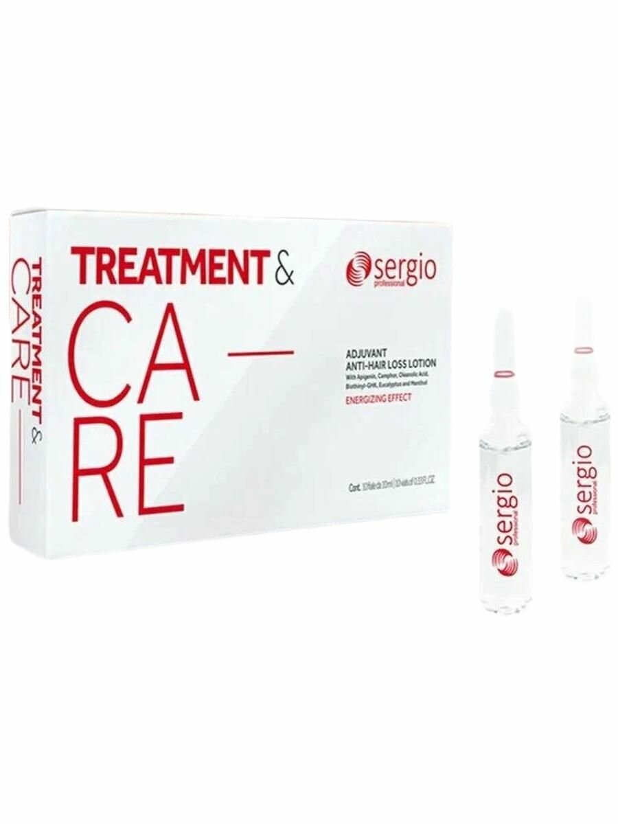 SERGIO Лосьон от выпадения с восстанавливающим комплексом, 10 ампул*10 мл