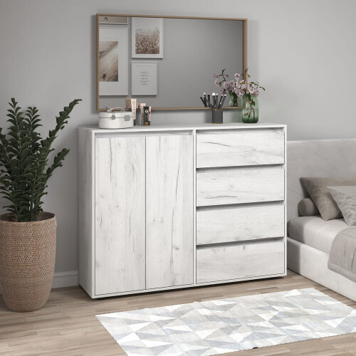 Комод Letta City New универсальный Дуб Крафт Белый 1402х1083(h)х394