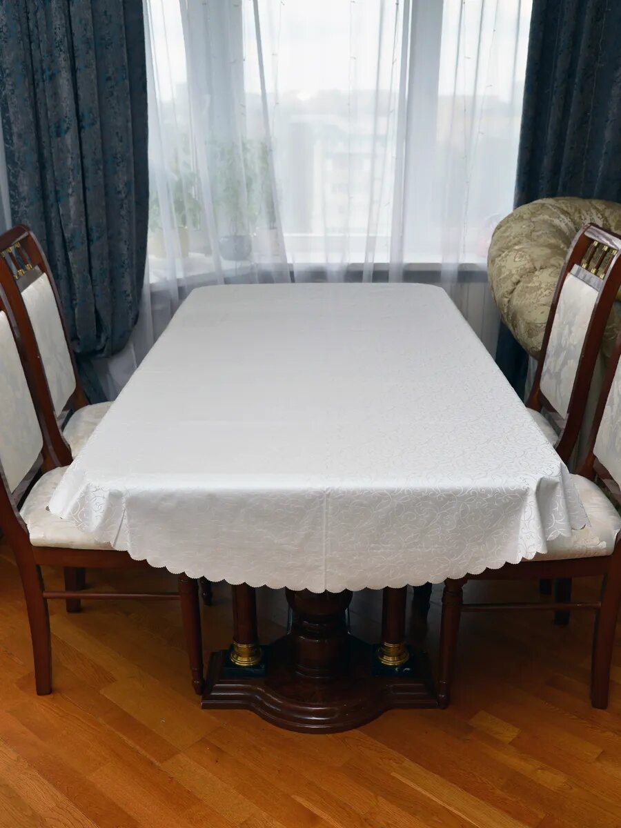 Скатерть клеенка на тканевой основе 140х220