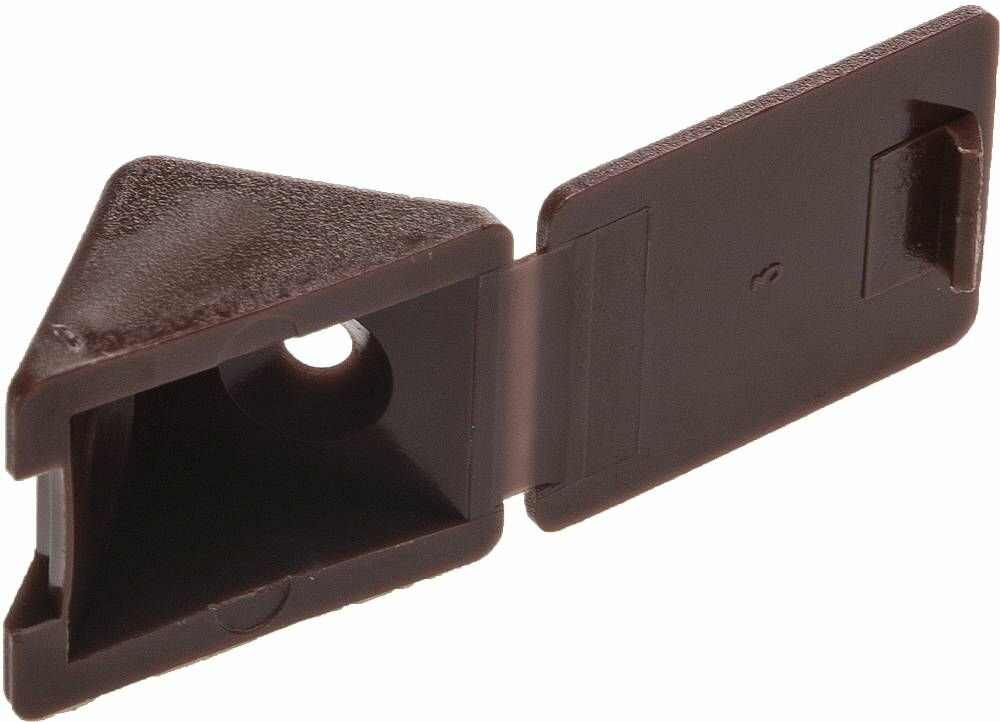 Уголок мебельный ЗУБР, цвет кр-дерево, 4.0 x 15 мм, 4 штуки, с шурупом 4-308256-5