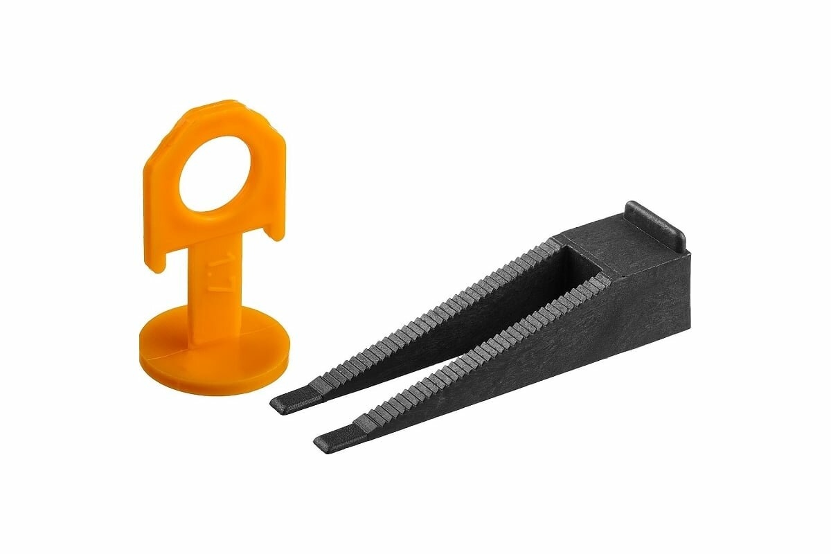 Система выравнивания плитки ЗУБР СВП комплект: 50+50шт (клин + зажим) (3383-H50)