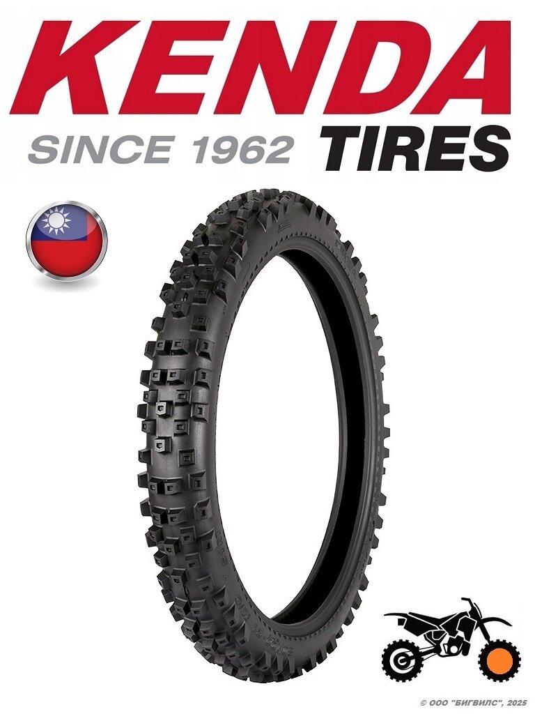 Мотошина Kenda K 774 Ibex 80/100-21 51 M TT Front / передняя