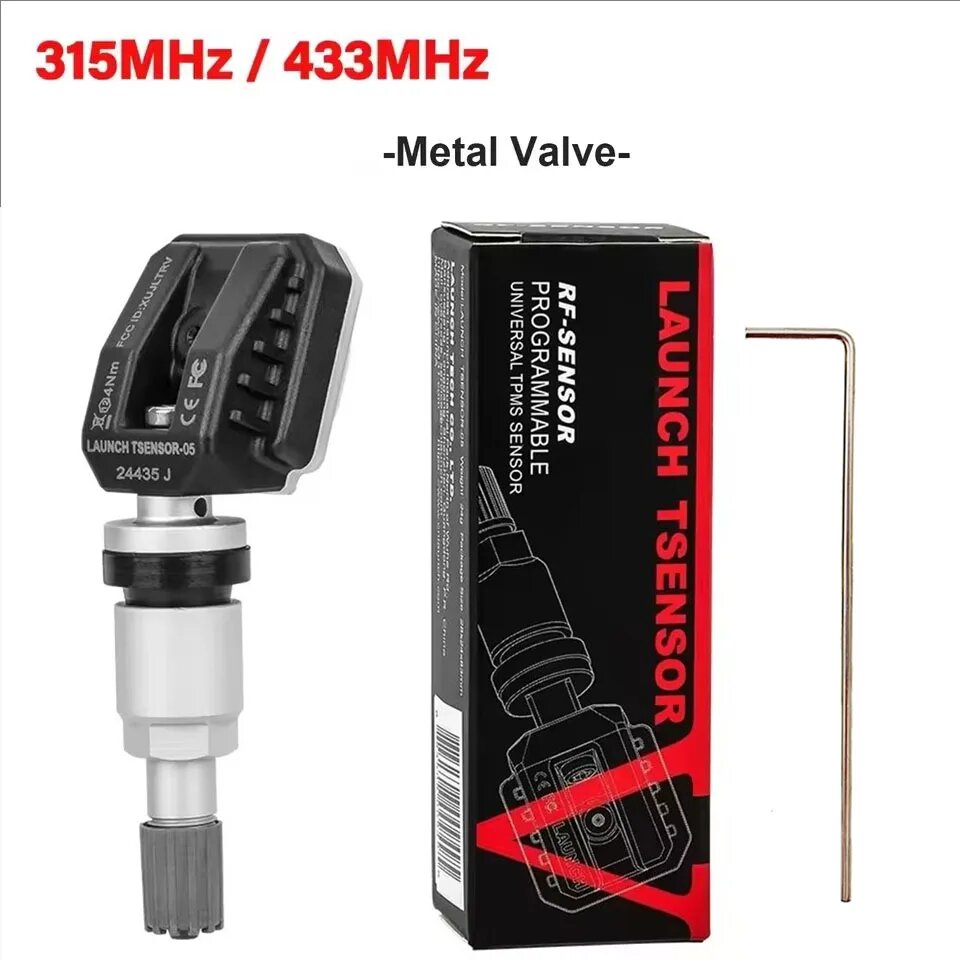 LAUNCH X431 TSENSOR-05 Датчик TPMS 2в1 315 МГц/433 МГц Двухчастотные инструменты для 4pcs, metal