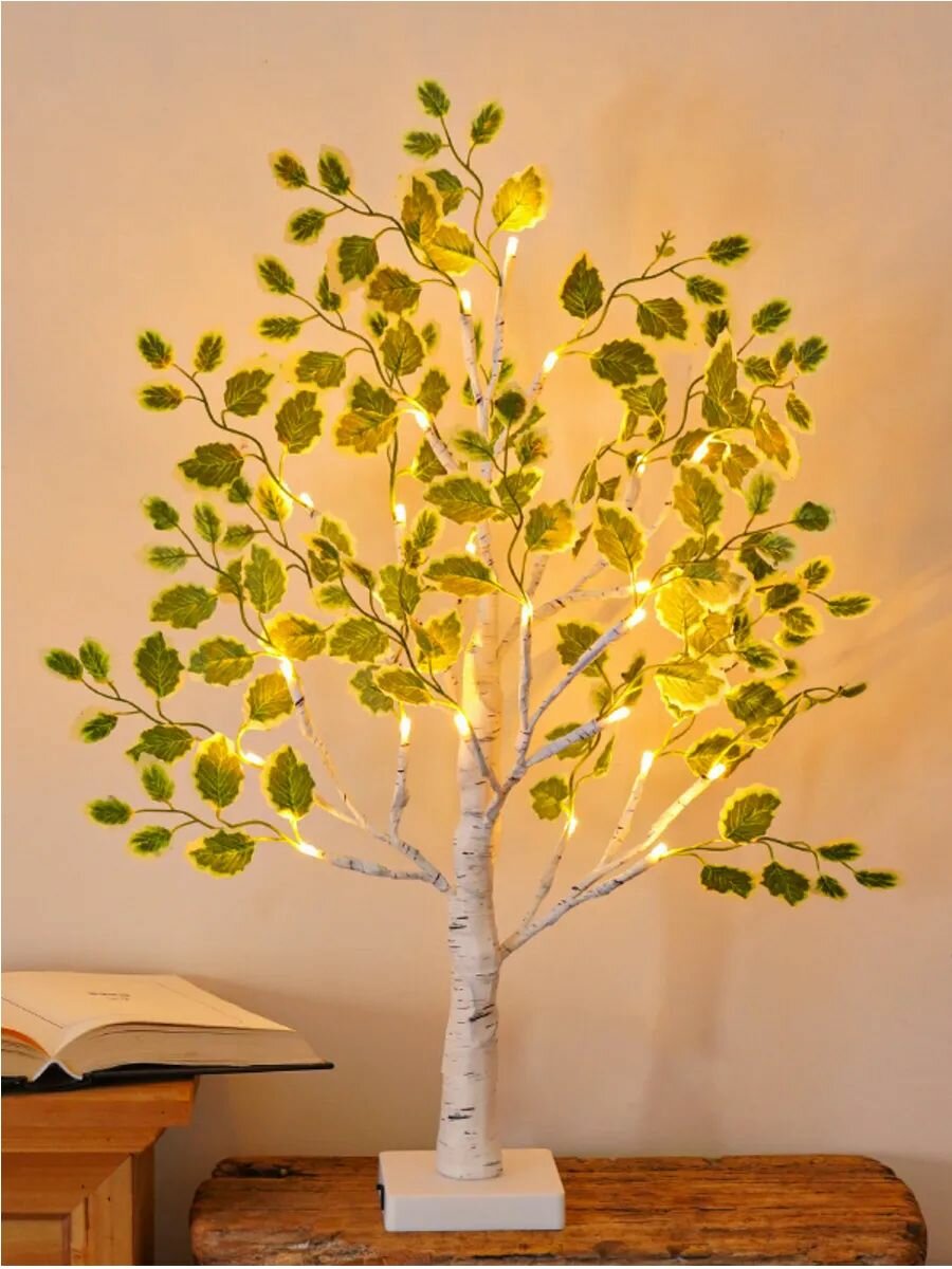 Берёзка светодиодная лампа на стол