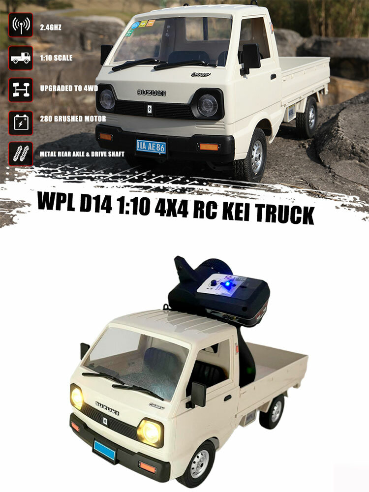 Радиоуправляемый японский грузовичок WPL Suzuki Carry RTR масштаб 1:10 2.4G - WPLD-14