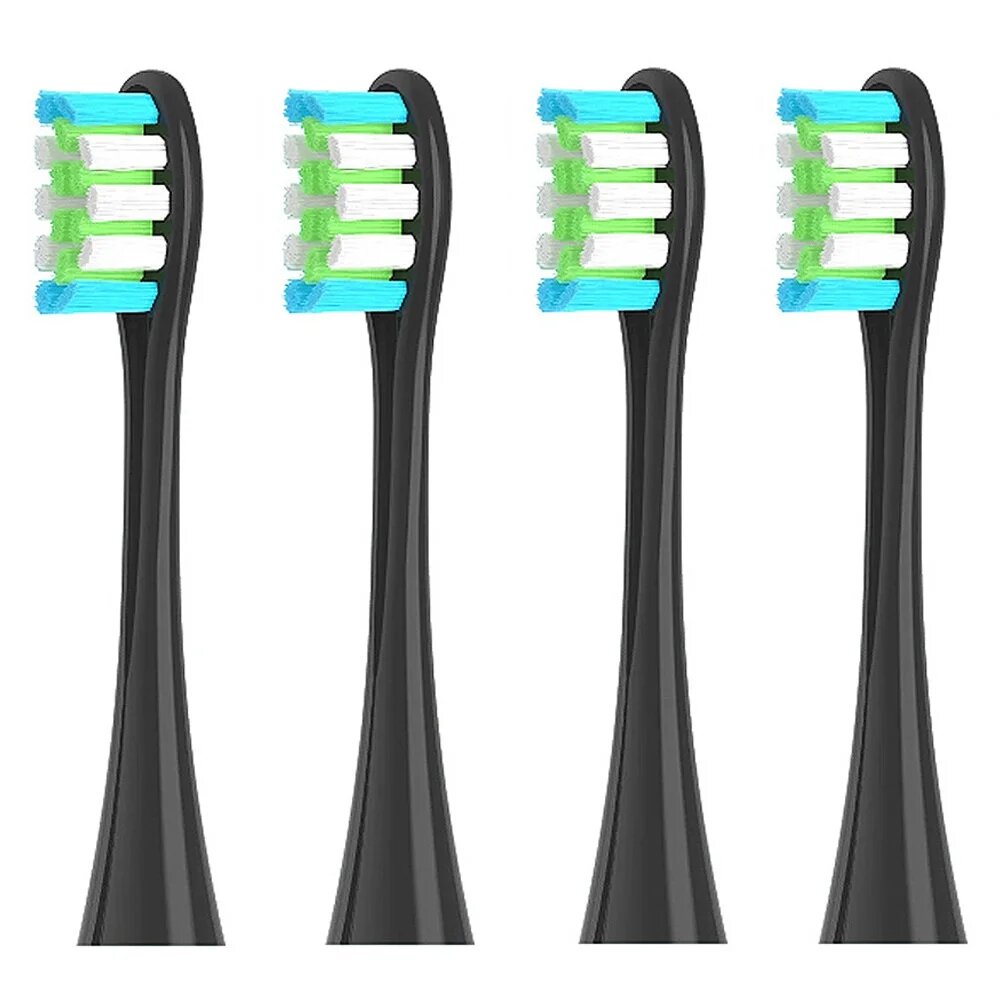 Сменные насадки для электрических зубных щеток Oclean 4 шт. 4PCS Black