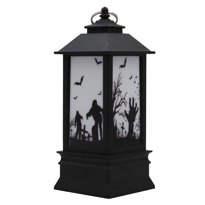 Фонарь vintage pumpkin castle halloween led light lantern для вечеринки, дома, украшения, подарки, large skull hand